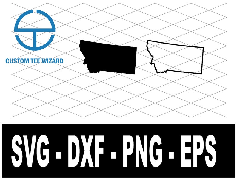 Montana SVG File | Montana Cut File | Montana Map Shape Clip Art ...
