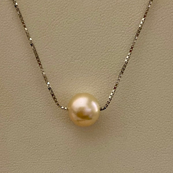 Hawaiian Floating Pearl Necklace - Etsy