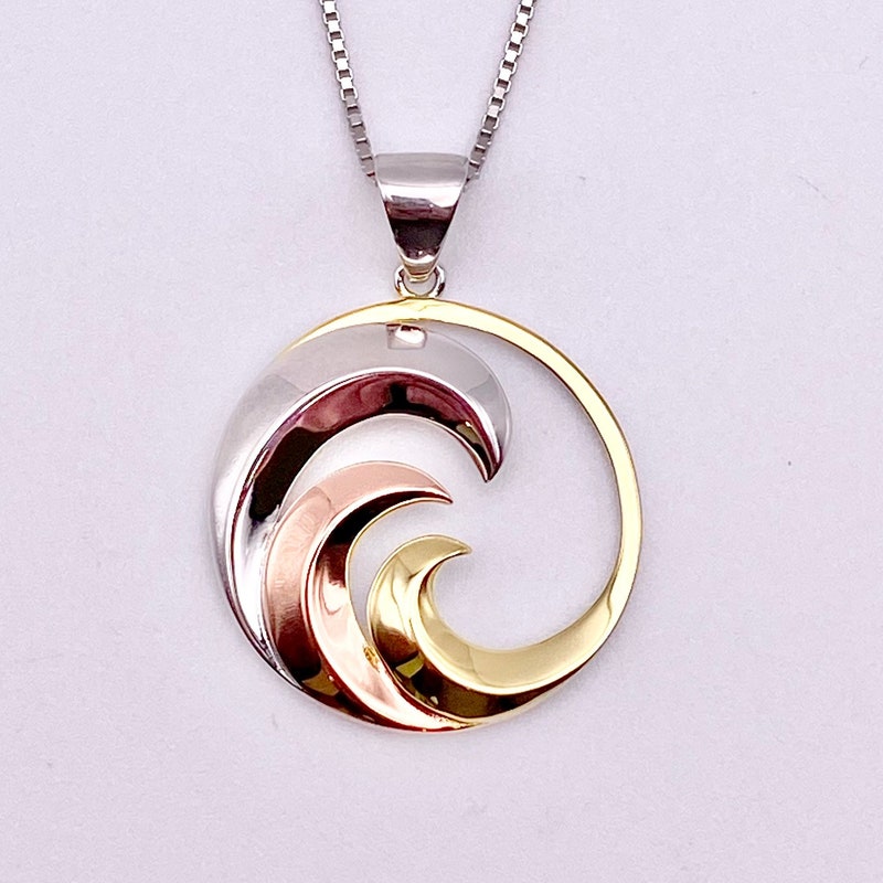 Wave Pendant - Etsy