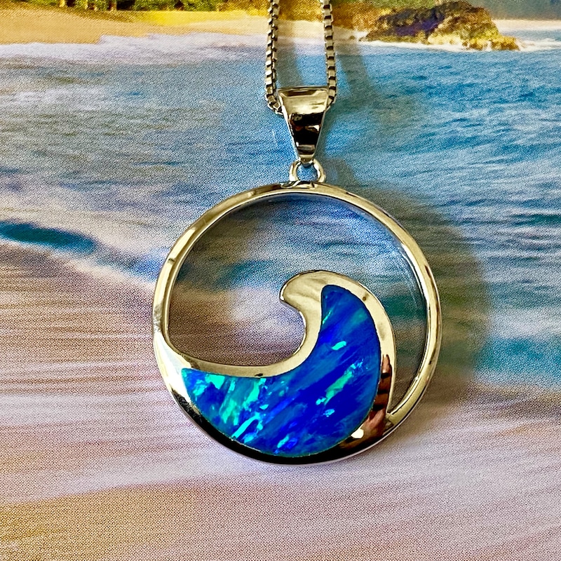 Wave Pendant - Etsy