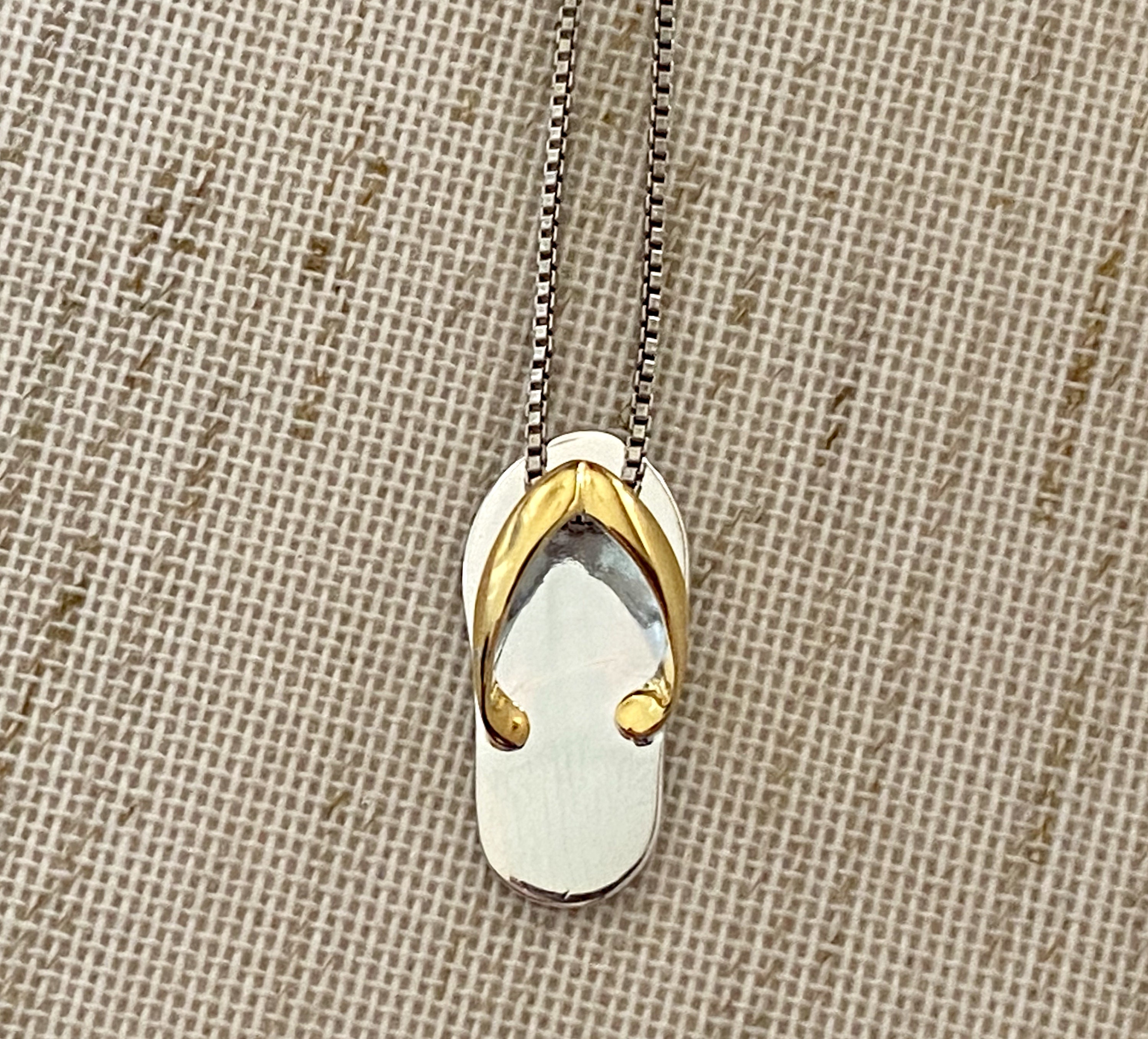 Tropical Jewelry, Flip Flop Necklace, Slipper Necklace, Hawaii Jewelry ...