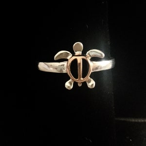Sterling Silver Sea Turtle Honu Hawaiian Toe Ring, Turtle Toe Ring, Hawaiian Jewelry, Made in ...