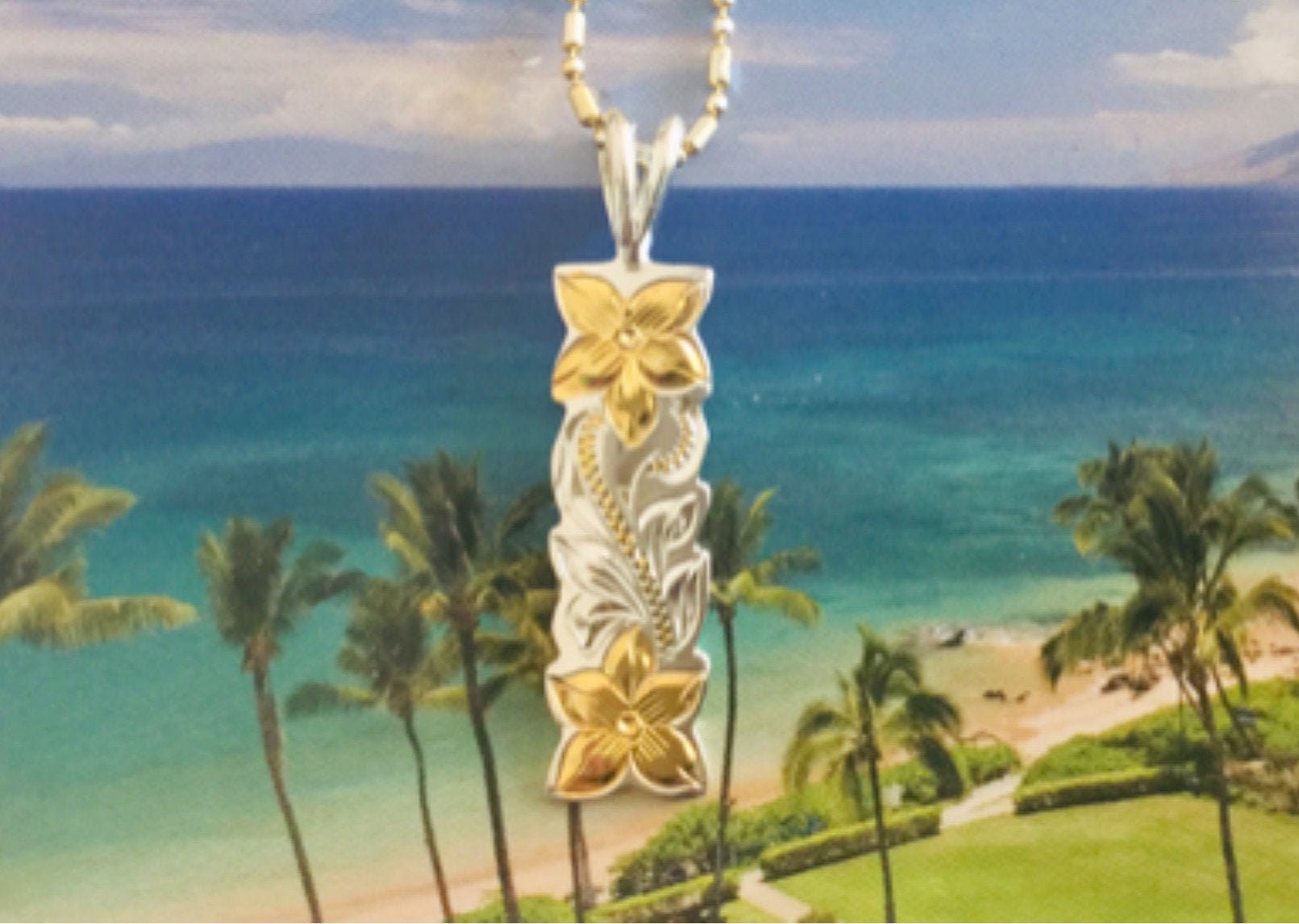 Sterling Silver w/ Gold Accent Hawaiian Heirloom Hawaiian | Etsy