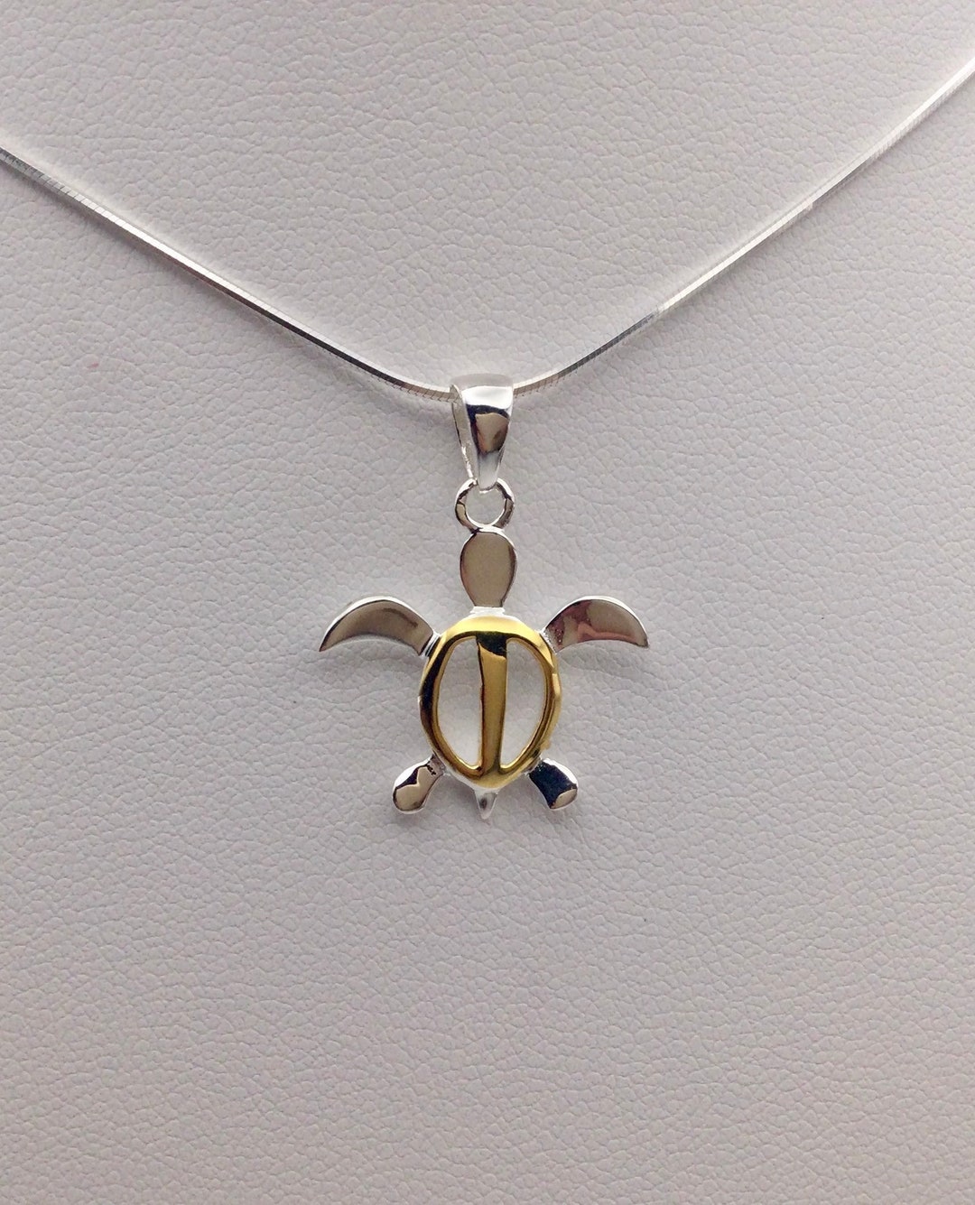 Turtle Jewelry, Hawaiian Jewelry, Sterling Silver Turtle W/ Gold Accent ...