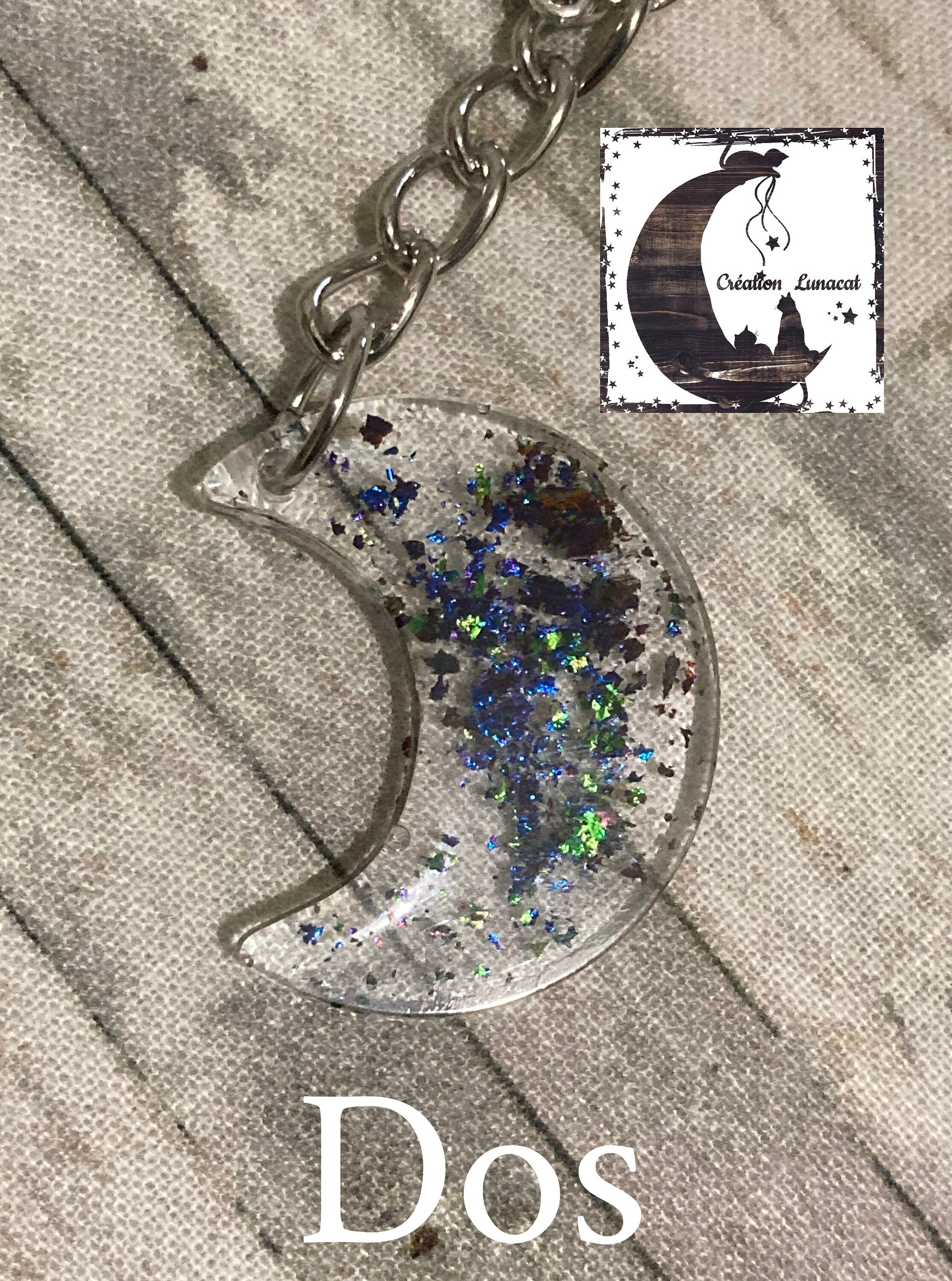 Moon Key Ring - Etsy