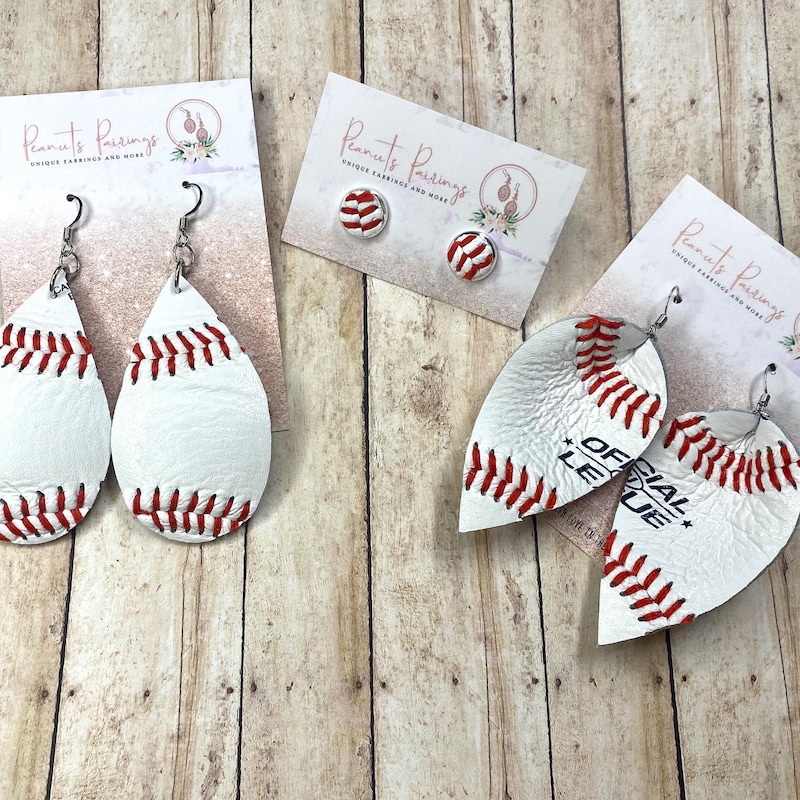 Baseball Earrings - Etsy