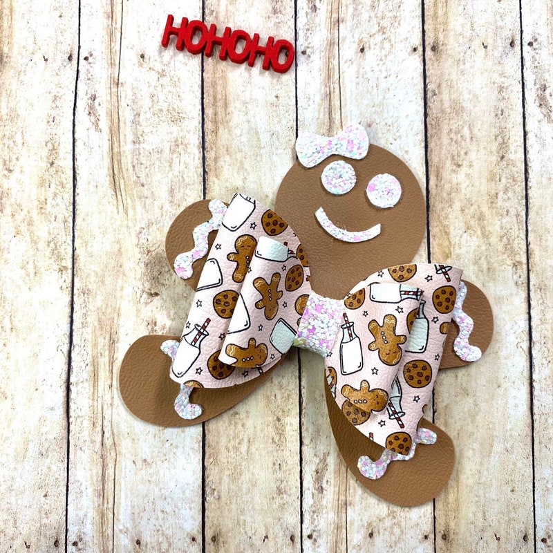 Gingerbread Hair Bow - Etsy