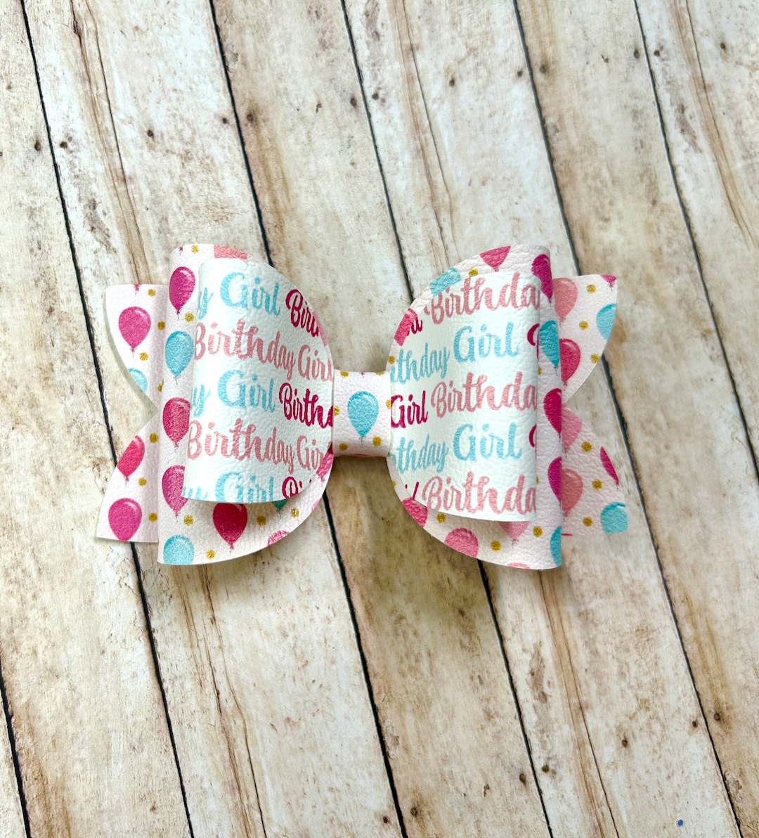 Birthday Girl Hair Bow, Birthday Bow, Birthday Hair Clip, Happy ...