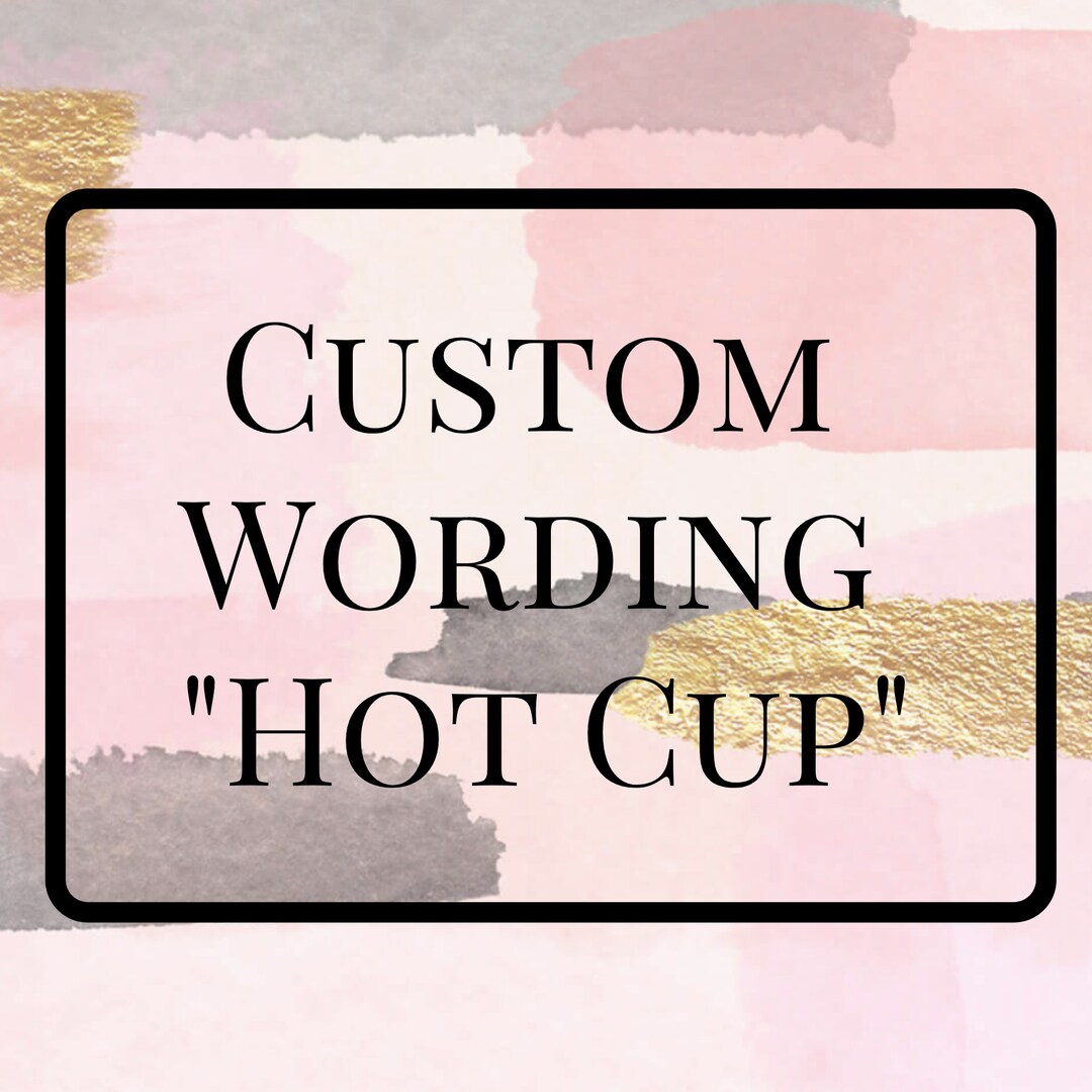 Custom Wording Starbucks Cuppersonalizesd Starbucks Custom - Etsy