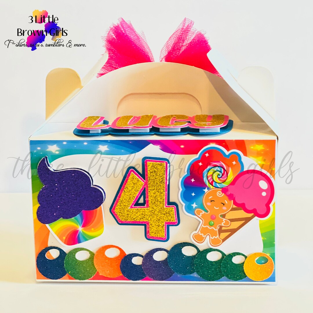 Magical 3D Candyland Inspired-themed Birthday Gable Box - Etsy