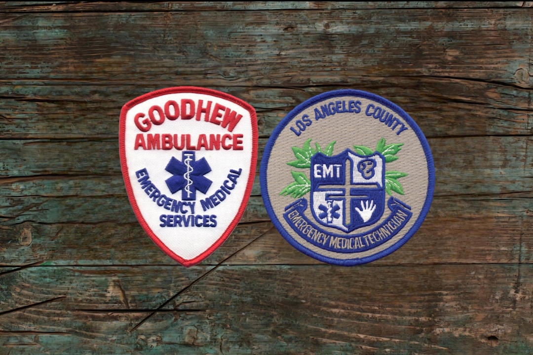 Goodhew Ambulance EMS Patch and LA County EMT Patch From the Movie Heat ...