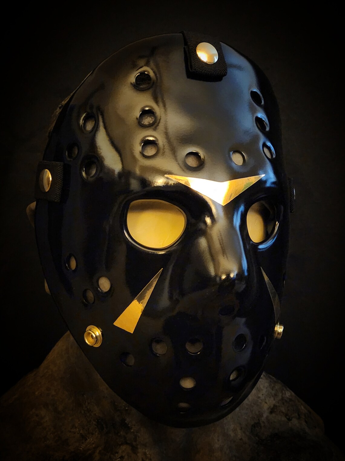 Black and Gold Ultra Clean Part 3 Hockey Mask(hockey Mask Only/does NOT ...