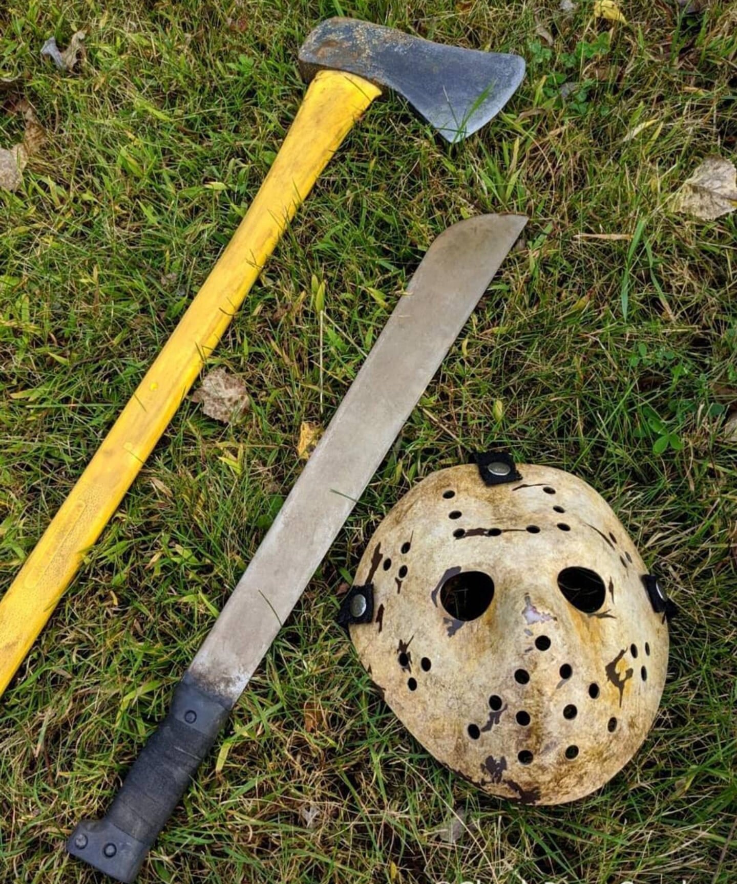 Never Hike Alone Prop Axe-ghost Jason Axe - Etsy