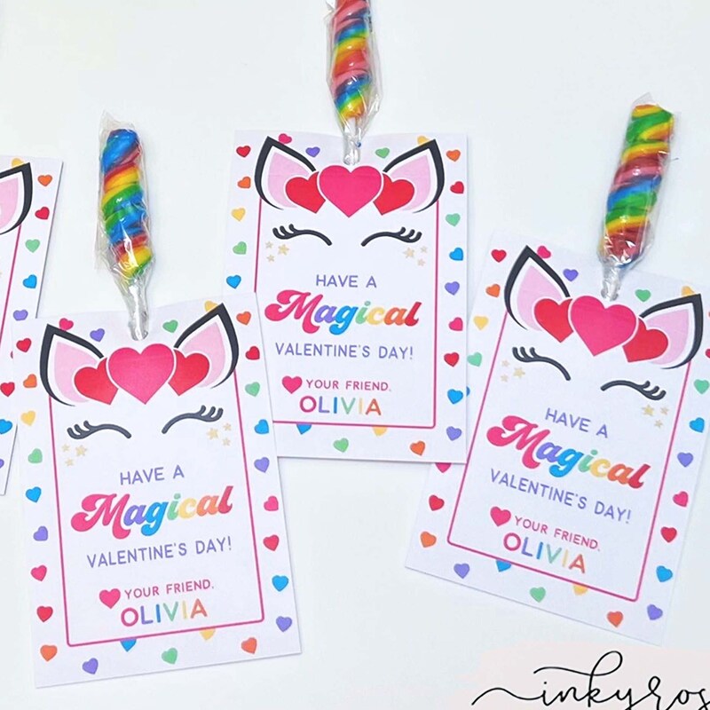 Unicorn Valentine - Etsy