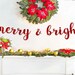 Merry & Bright Banner Red Merry and Bright Christmas | Etsy