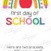 First Day of School Bracelet PRINTABLE Instant Download, Back to School ...