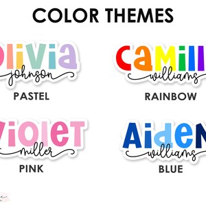 School Labels for Girls Boys Kids Teachers, School Stickers Labels ...