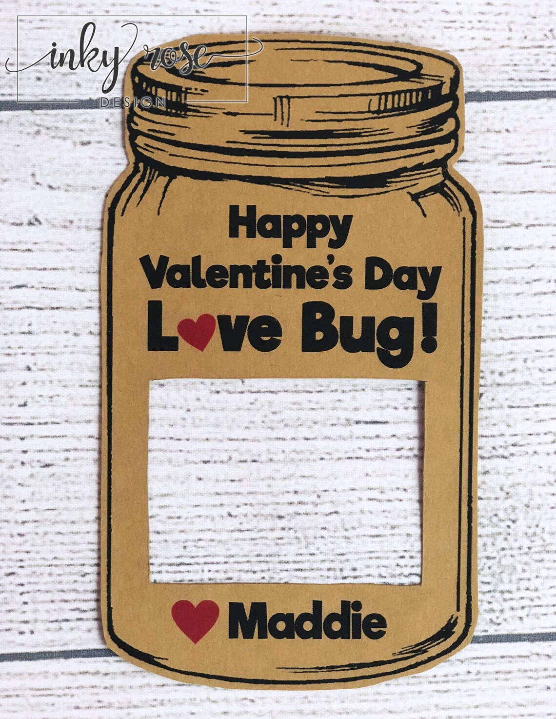 Classroom Valentines, Love Bug Valentine Cards for Kids, PRINTED Gummy ...