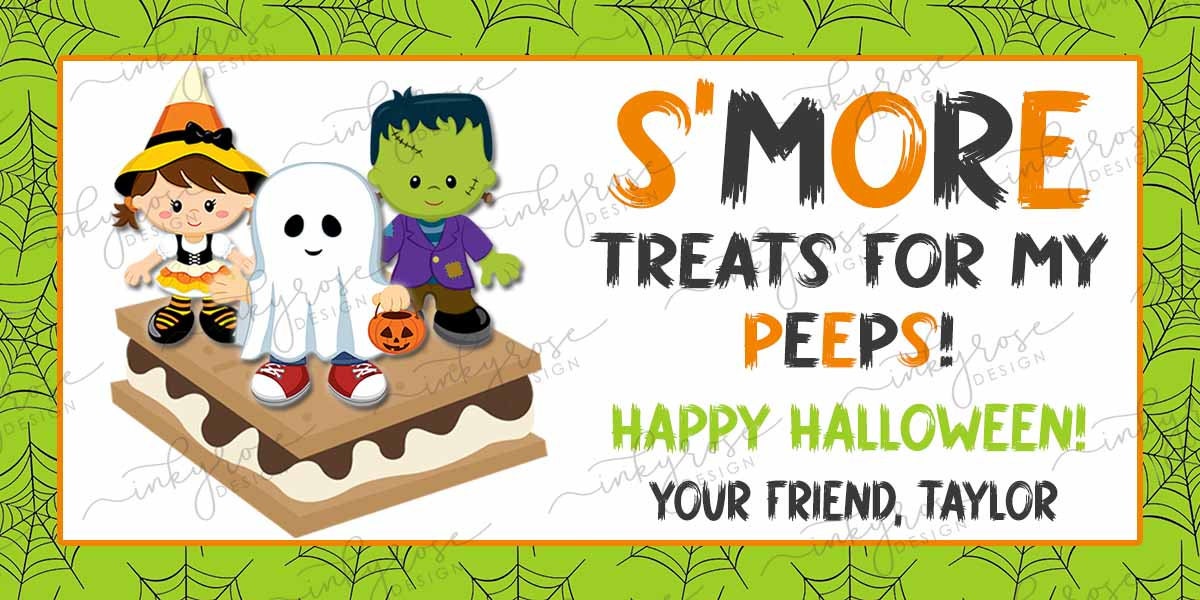 Halloween Party Favors, S'more Halloween Party Bags and Stickers ...