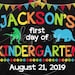 Dinosaur First Day of Kindergarten Chalkboard Sign PRINTABLE, 1st Day ...