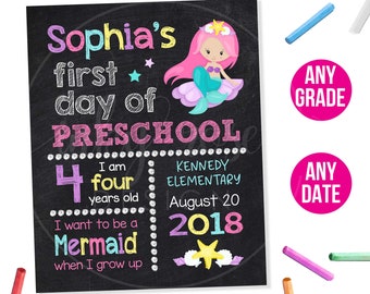 Editable First Day of Preschool Sign Dump Truck First Day of - Etsy