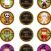 Halloween Birthday Cupcake Toppers PRINTABLE Digital Kids - Etsy