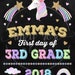 Unicorn First Day of School Sign PRINTABLE, 1st First Day of Third 3rd ...