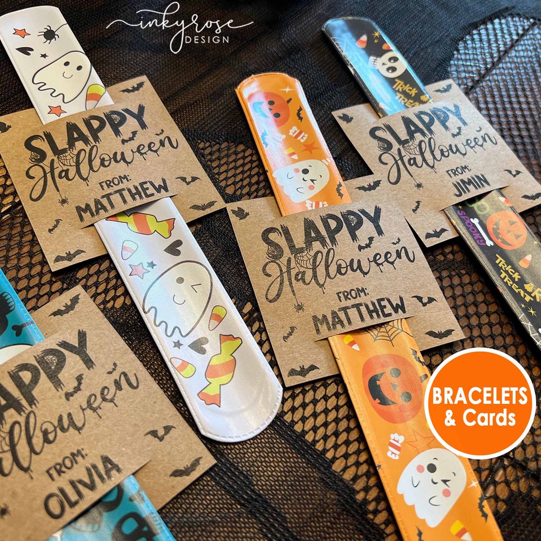 Slappy Halloween Slap Bracelets, Halloween Party Favors, Halloween ...