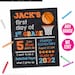 Basketball First Day of School Chalkboard Sign PRINTABLE, First Day of ...