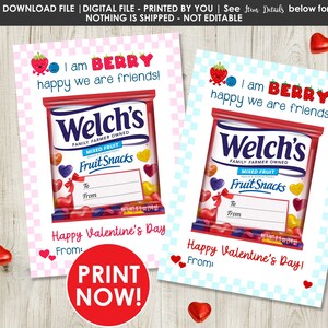 Classroom Valentines Cards, PRINTABLE Non Candy Valentine, School ...