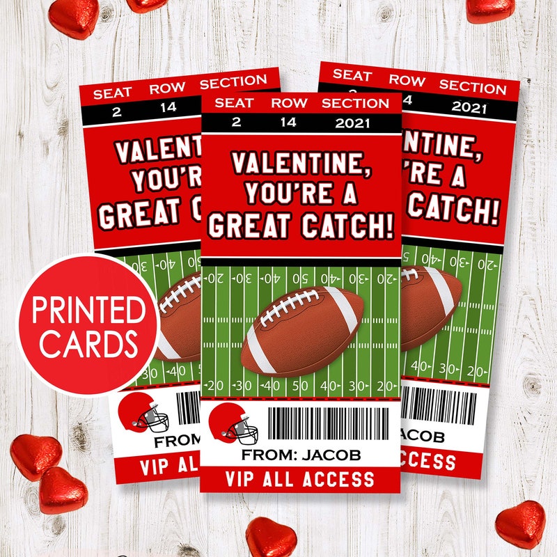 Football Valentine - Etsy