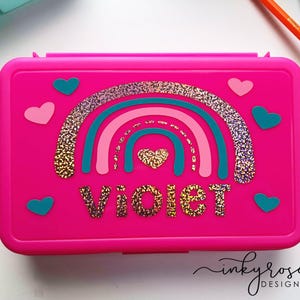 Plastic Pencil Box for Girls, Pencil Case Cute Personalized School ...