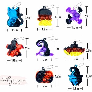 Halloween Party Favors Pop It Fidget, Assembled Halloween Favor ...