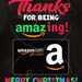 Amazon Gift Card Holder Christmas PRINTABLE for Teacher - Etsy