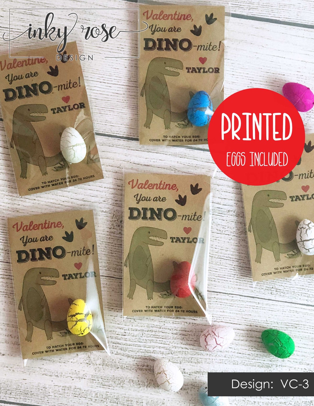 Dinosaur Valentine Card, Dinomite Dinosaur Valentines for Boys Kids ...