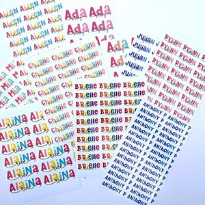 School Labels for Girls Boys Kids Teachers, School Stickers Labels ...