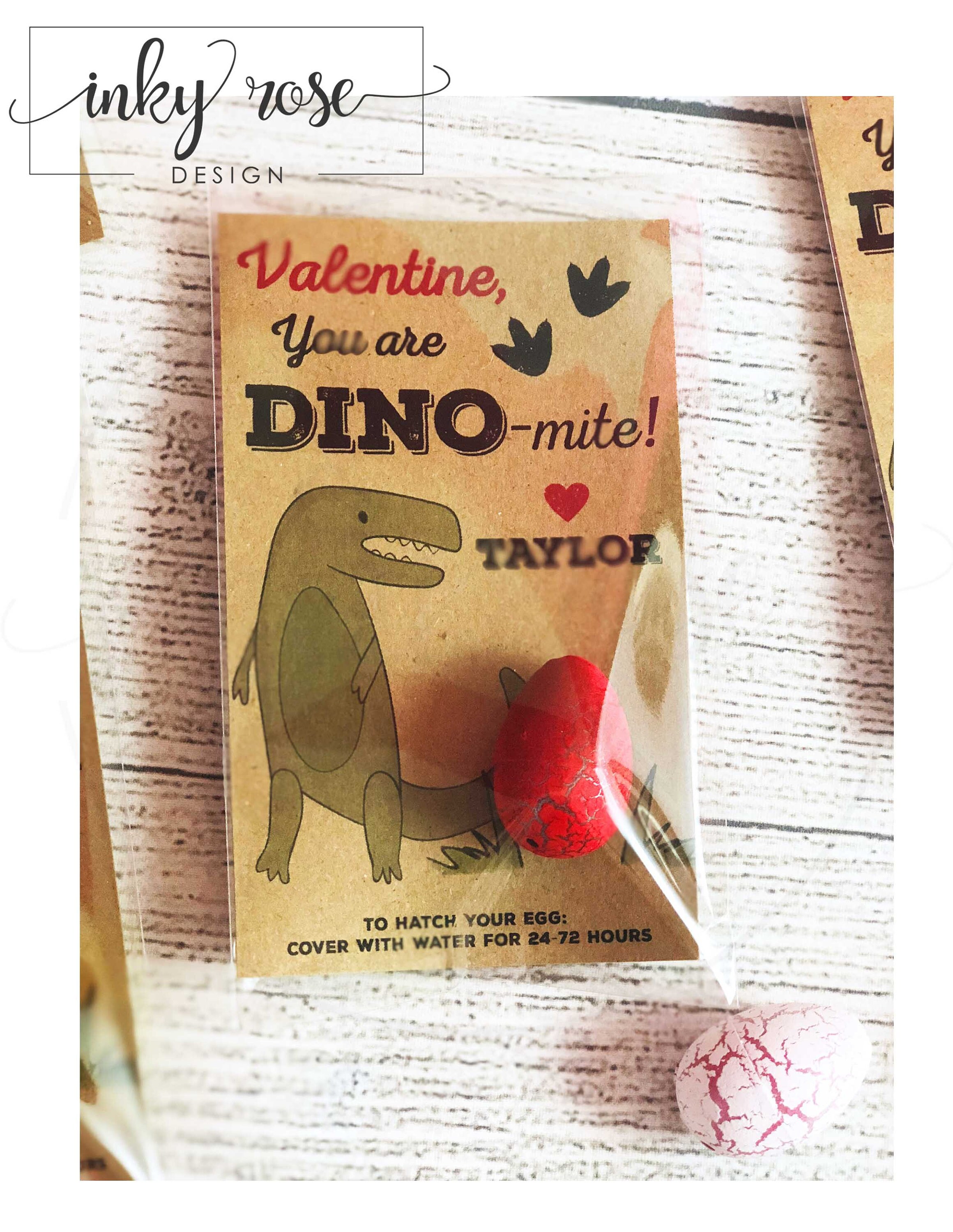 Dinosaur Valentine Card PRINTABLE Dinomite Dinosaur Valentines | Etsy