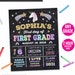 Unicorn First Day of 1st Grade Sign PRINTABLE, Back to School Sign, 1st ...