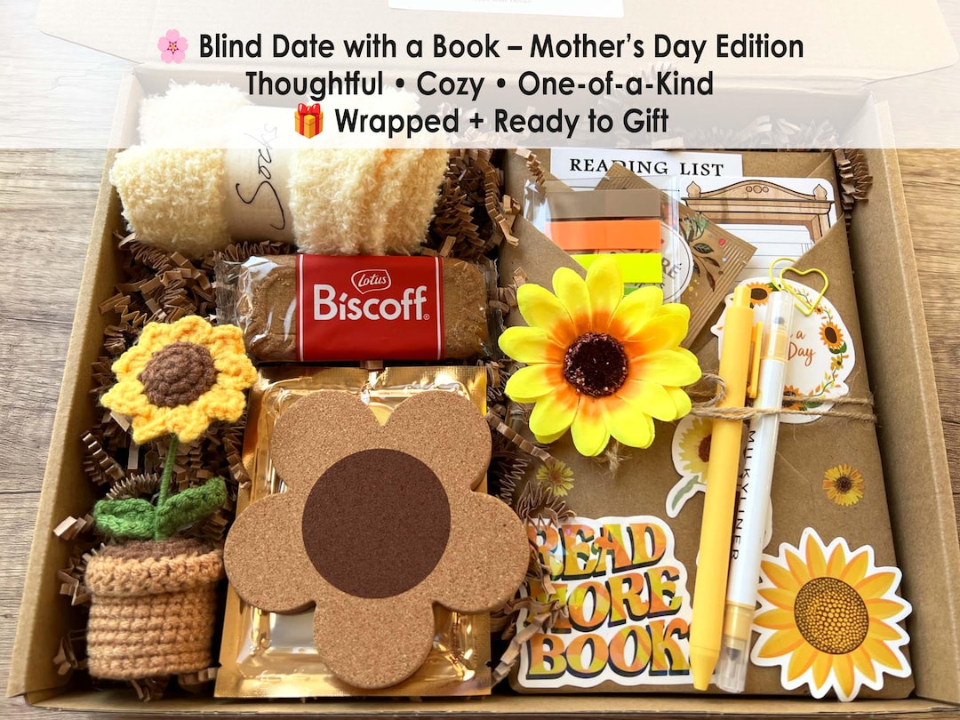 Mothers Day Gift Box Blind Date With a Book Lover Gift for Her Unique ...