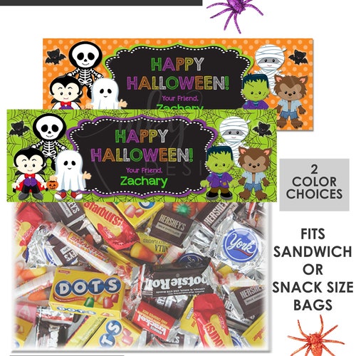 Witch Halloween Treat Bag Topper Halloween Kids Party Favors - Etsy