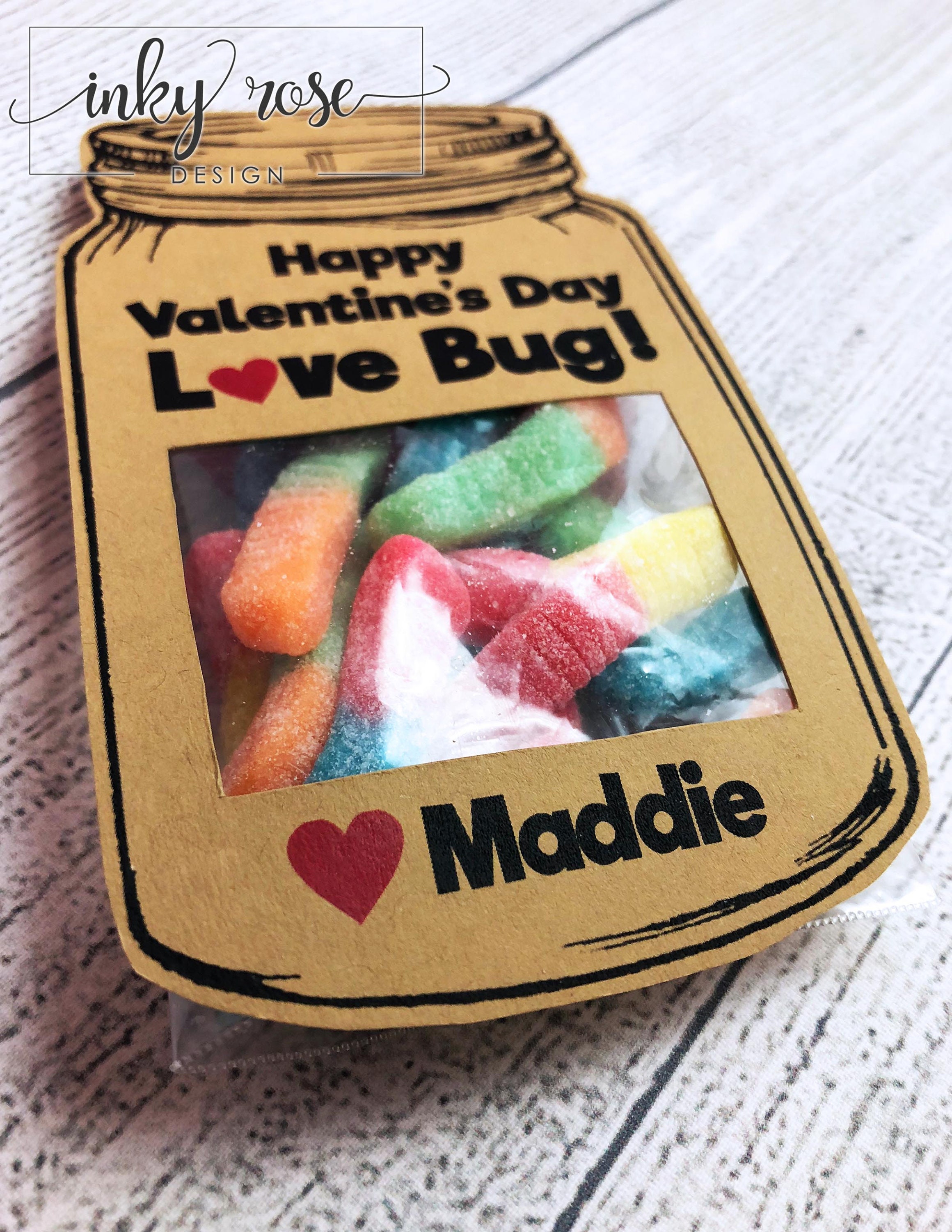 Love Bug Valentine Cards for Kids, PRINTABLE Classroom Valentines ...