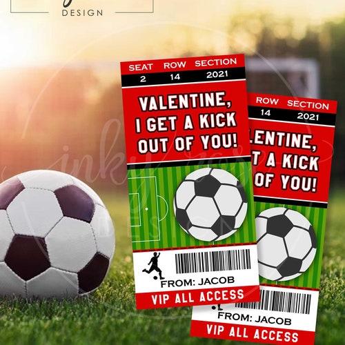 Sports Valentines Cards INSTANT DOWNLOAD Personalized Kids | Etsy