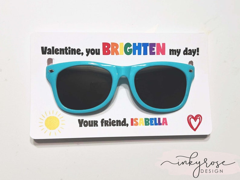 Sunglasses Valentines Day Cards PRINTABLE Valentines Day - Etsy