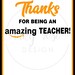 Amazon Gift Card Holder for Teacher PRINTABLE Teacher Appreciation Gift ...