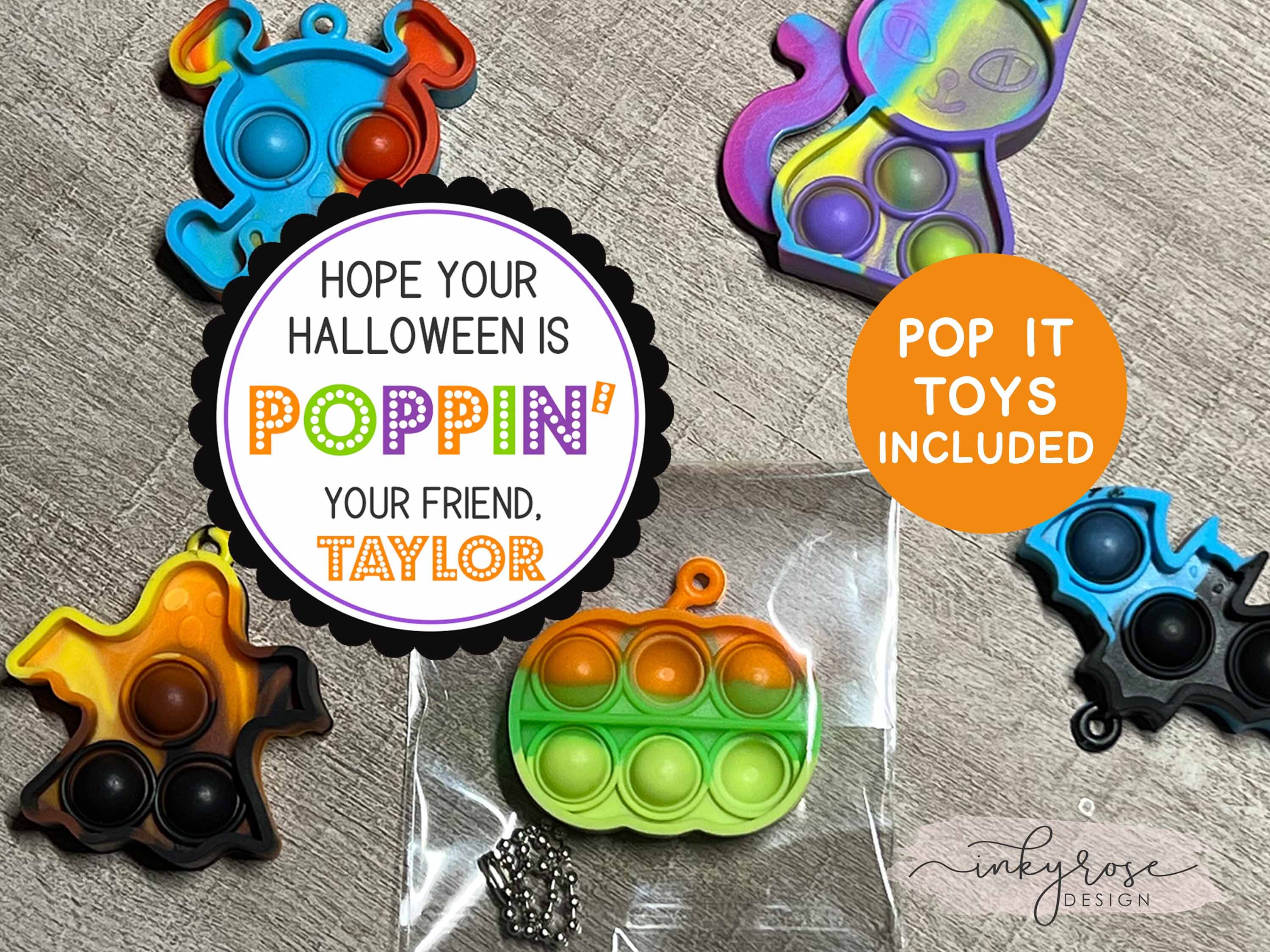 Halloween Party Favors Pop It Fidget Assembled Halloween - Etsy