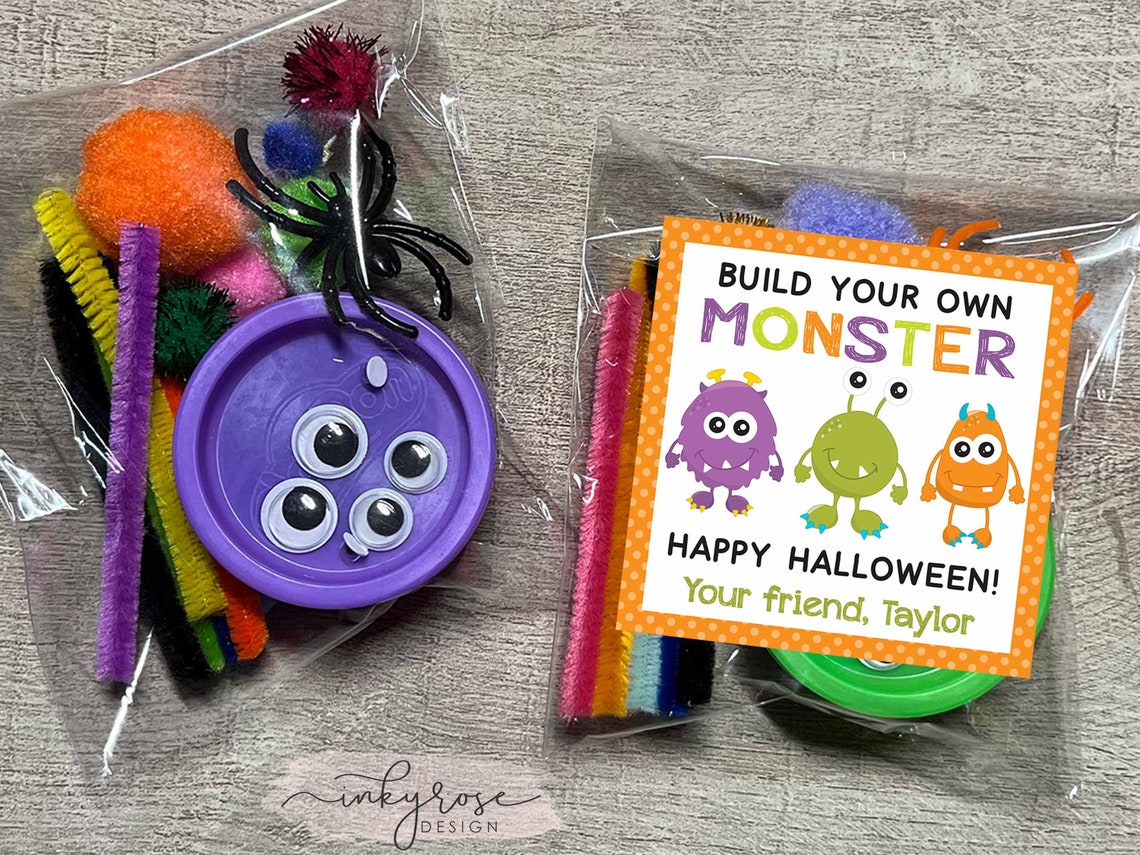 Assembled Halloween Party Favors Build Your Own Monster Kit - Etsy