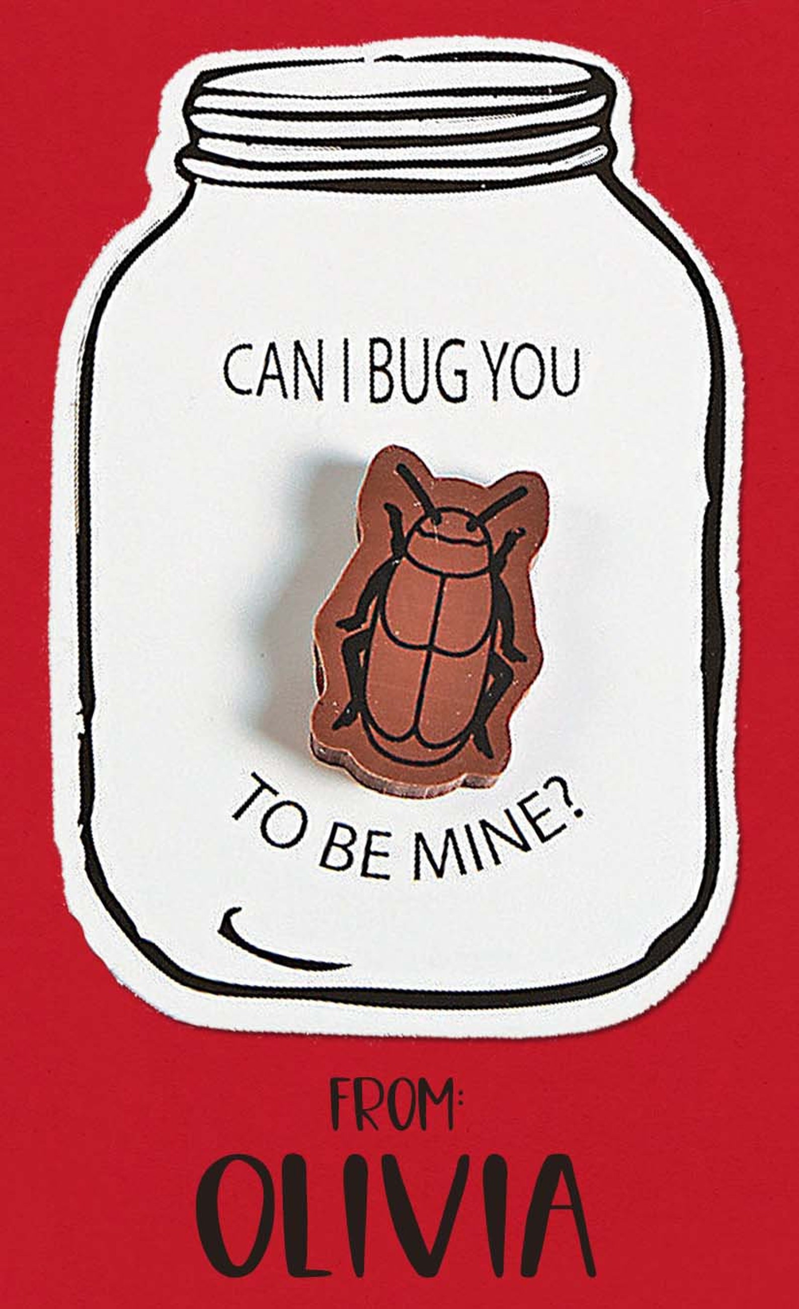 Love Bug Valentines With Erasers PRINTED Bug Eraser - Etsy