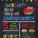 Superhero First Day of School Sign PRINTABLE 1st First Day of ...