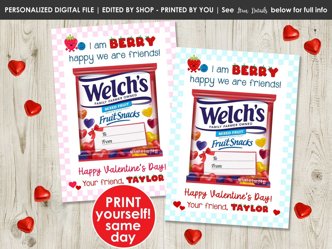 Classroom Valentines Cards, PRINTABLE Non Candy Valentine, School ...
