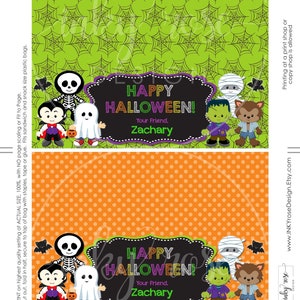 Halloween Treat Bag Toppers PRINTABLE Halloween Birthday Party Favors ...